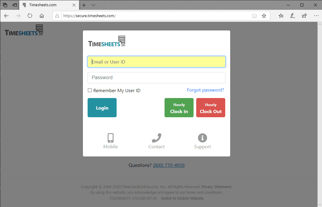 First-Time Login for Mobile Users