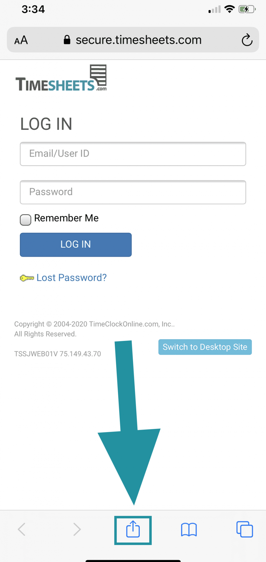 Add a Login Icon on an iPhone or iPad