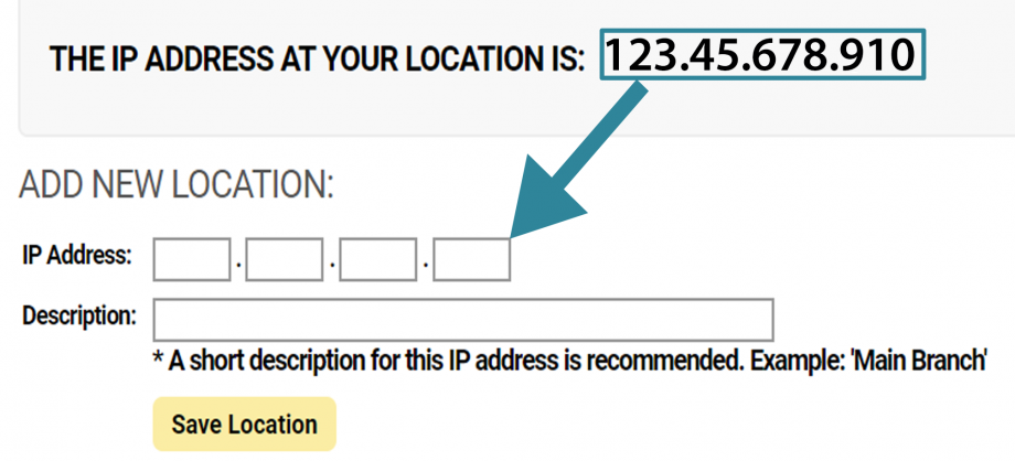 IP Address Lock Down List